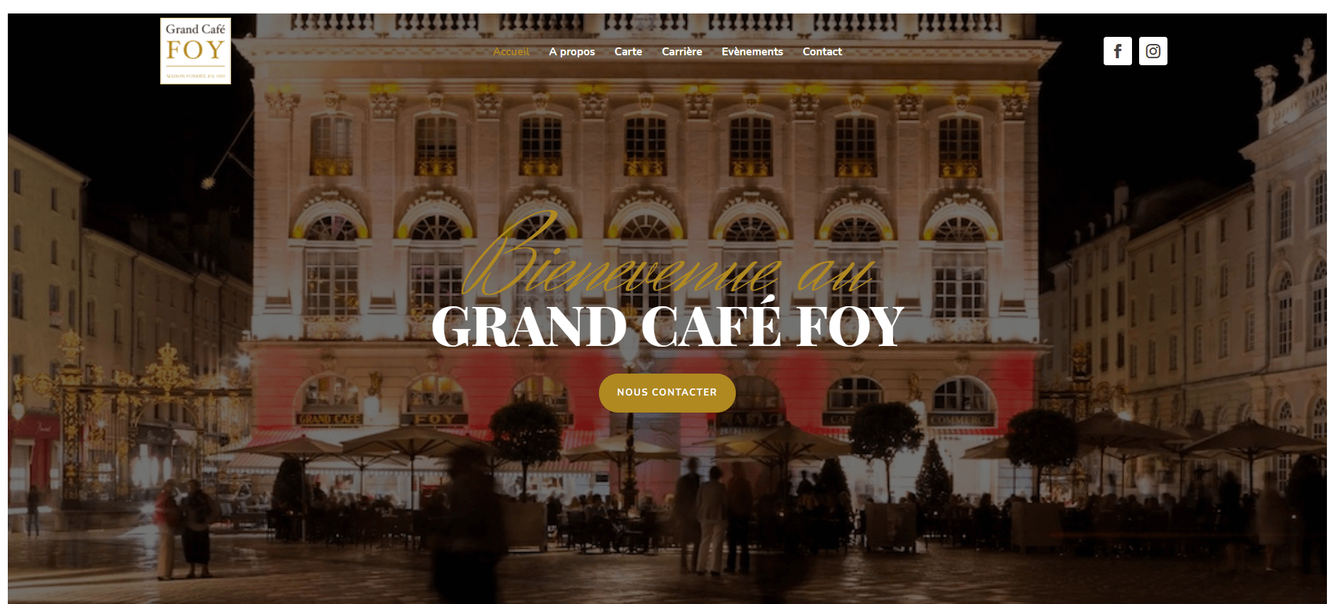 Le Grand Café Foy - Restaurant Place Stanislas à Nancy