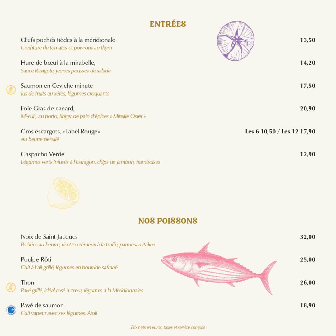 Le Grand Café Foy- La Carte